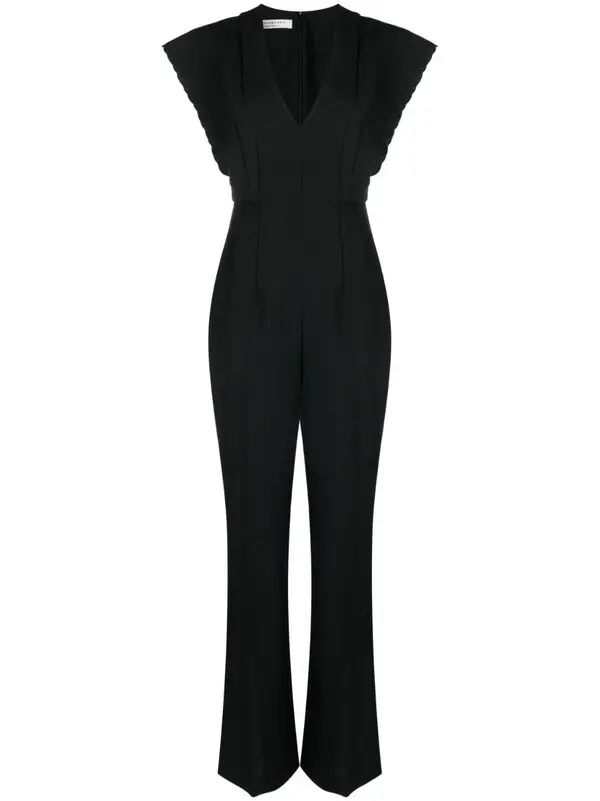 Philosophy Di Lorenzo Serafini V-neck Tailored Jumpsuit - Black
