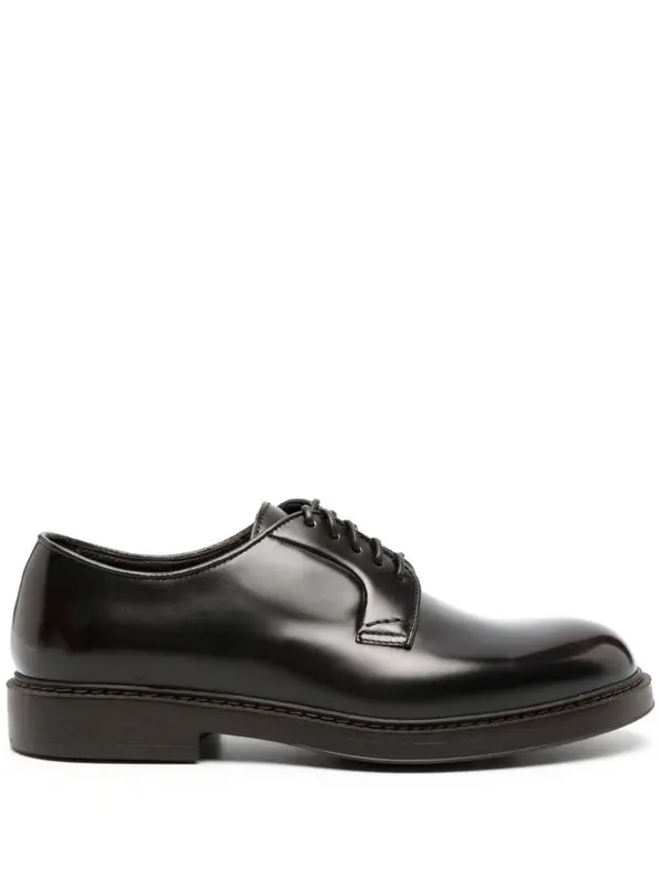 DOUCAL'S Leather Derby Shoes - Brown