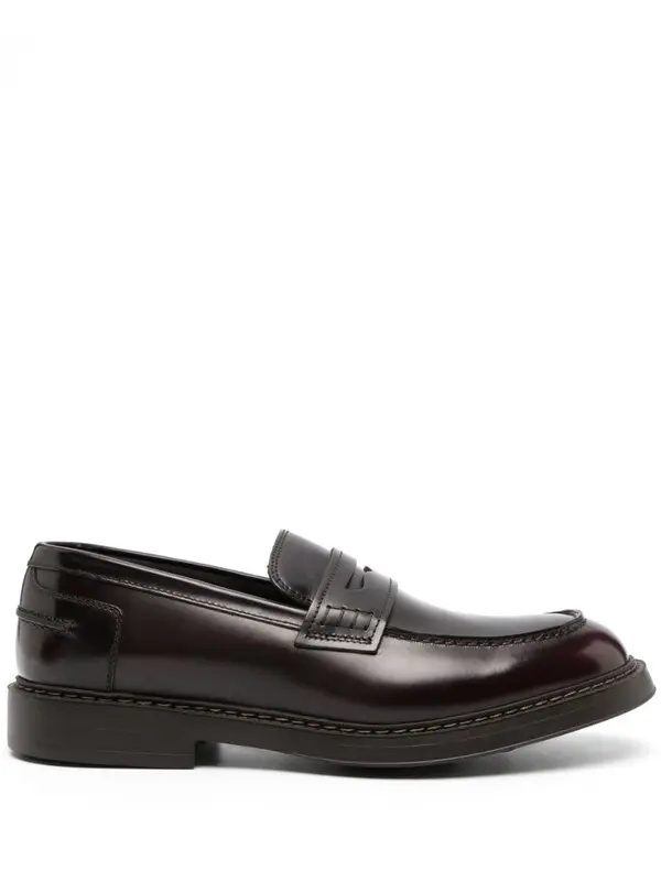 DOUCAL'S High-shine Leather Loafers
