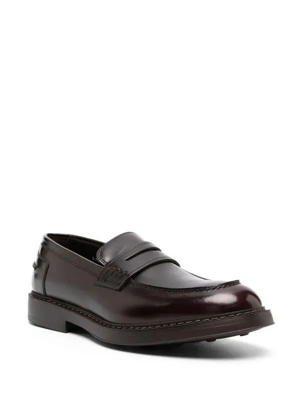 DOUCAL'S High-shine Leather Loafers