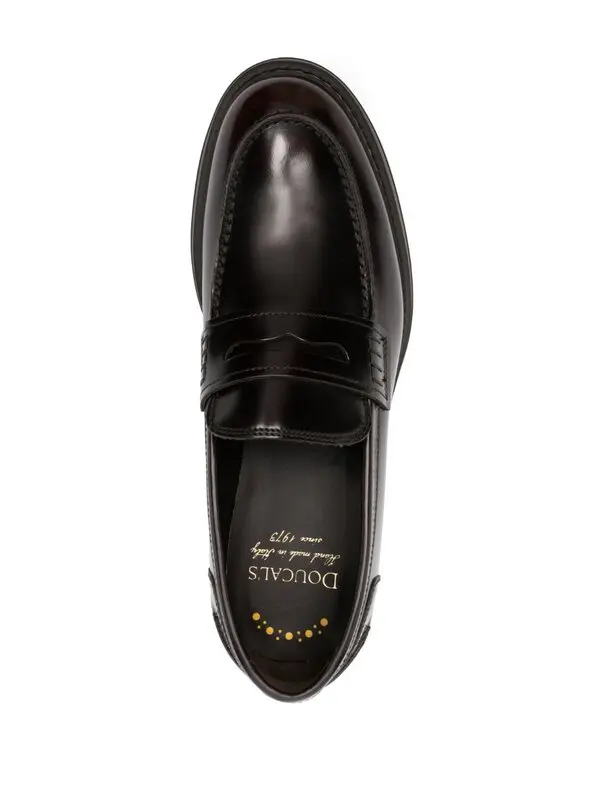 DOUCAL'S High-shine Leather Loafers