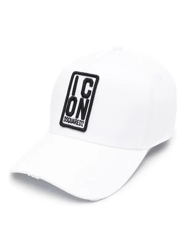 Dsquared2 Logo-embroidered Cotton Baseball Cap - White