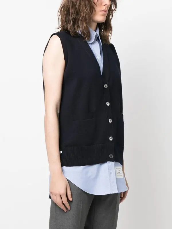 Thom Browne Milano Stitch Shirt Vest Combo