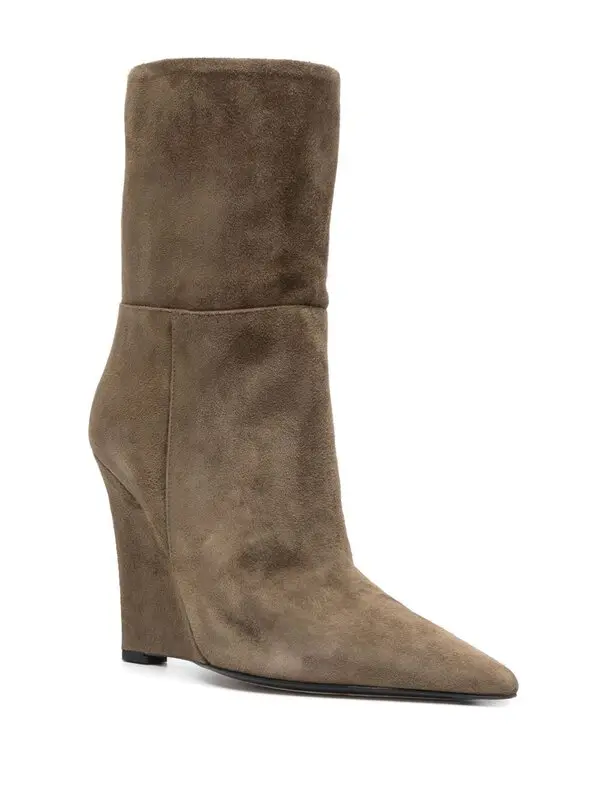 ALEVI MILANO 115mm Suede Wedge Boots