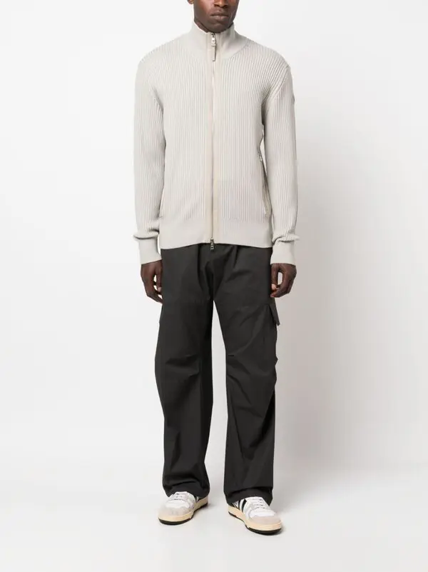 Moncler Logo-patch Cotton Cargo Trousers