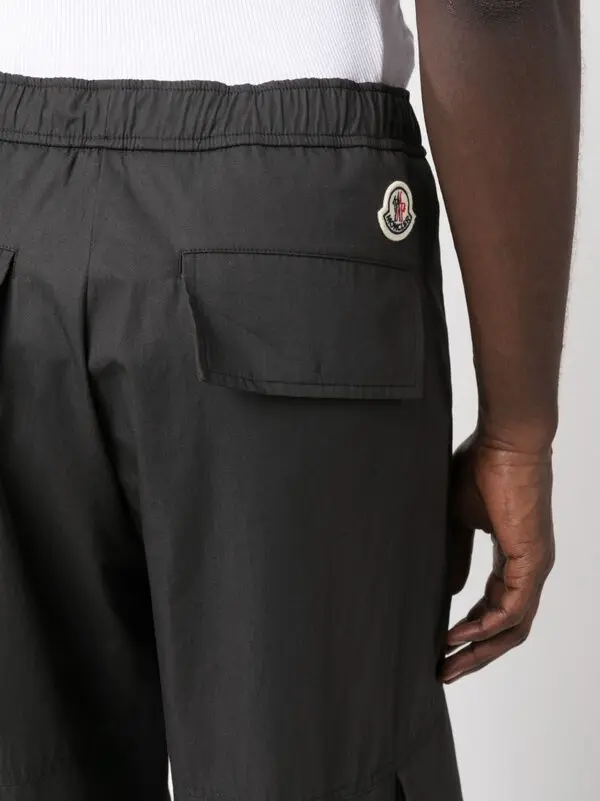 Moncler Logo-patch Cotton Cargo Trousers