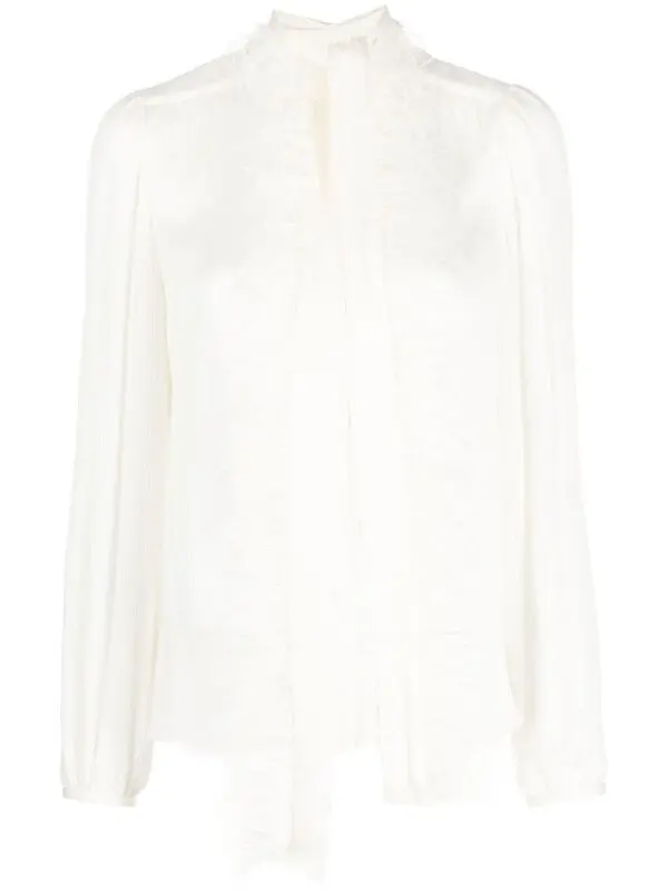 TWINSET Layered Feather-trim Blouse