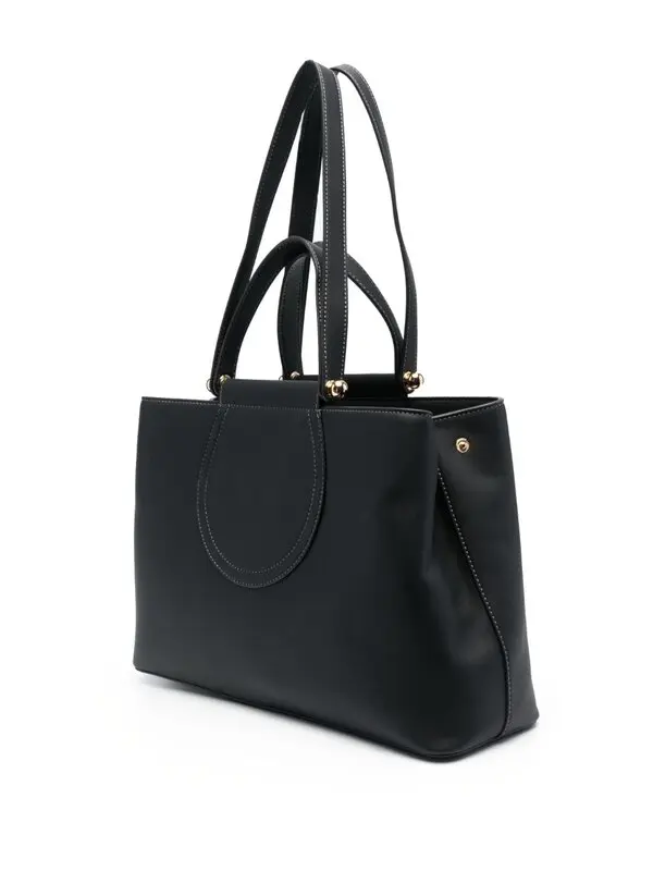 Moschino Logo Plaque Tote Bag