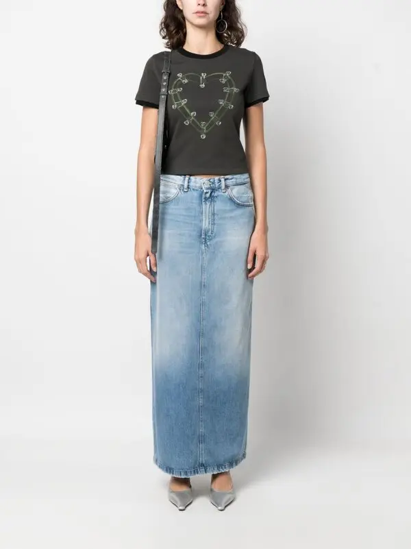 Acne Studios High-waisted Denim Maxi Skirt