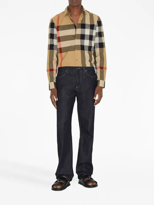 Burberry Checkered Cotton Shirt