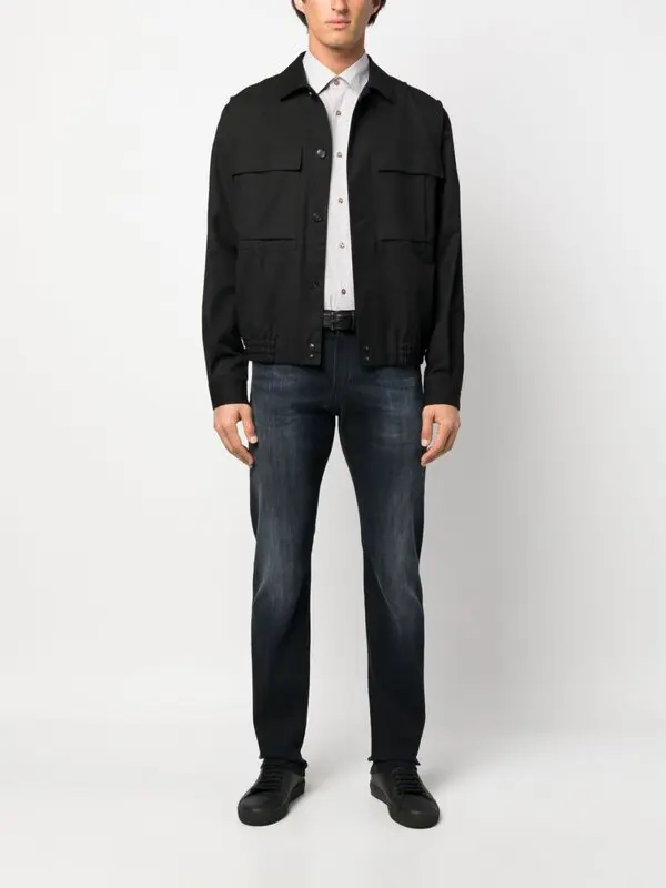 BOSS Logo-patch Cotton Jeans