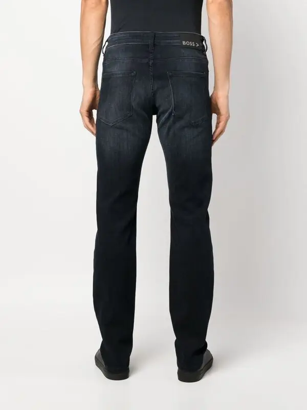 BOSS Logo-patch Cotton Jeans