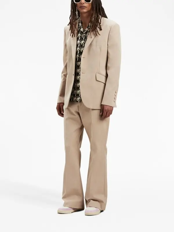 Palm Angels Retro Flare Trousers - Neutrals