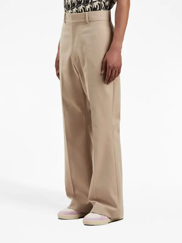 Palm Angels Retro Flare Trousers - Neutrals