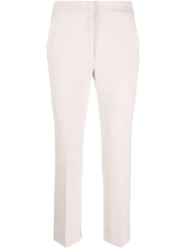 Peserico High-waisted Straight-leg Trousers - Neutrals