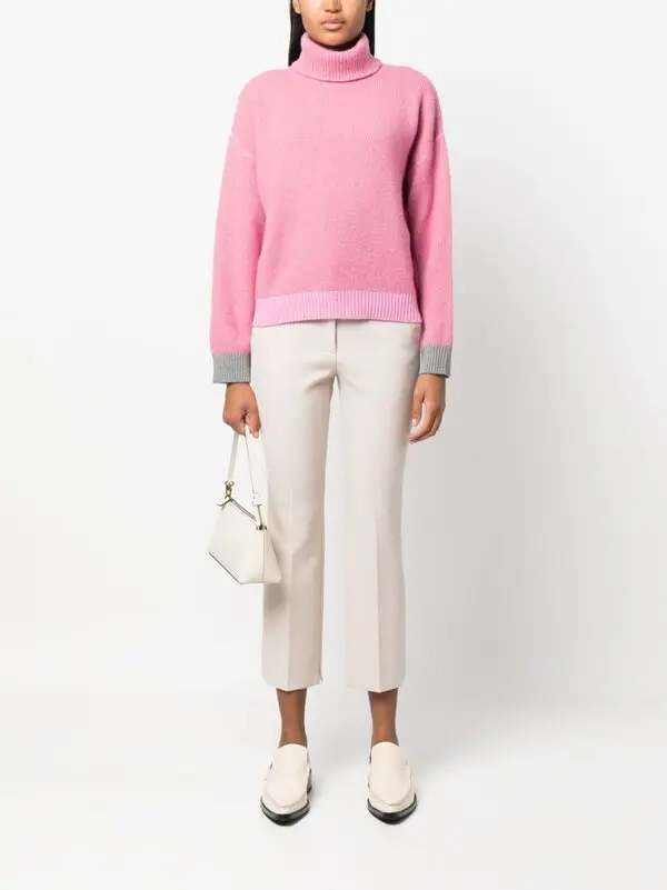 Peserico High-waisted Straight-leg Trousers - Neutrals