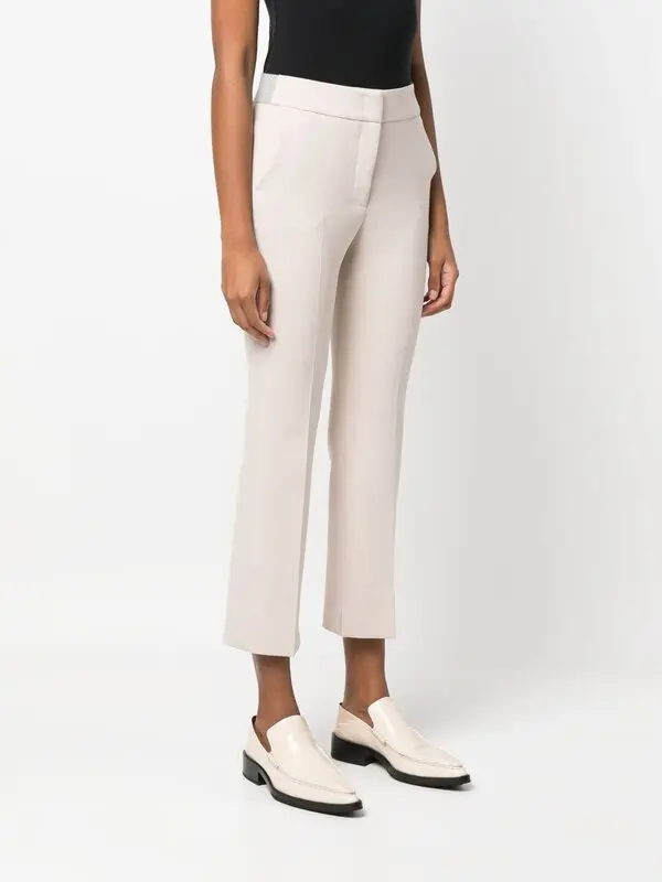 Peserico High-waisted Straight-leg Trousers - Neutrals