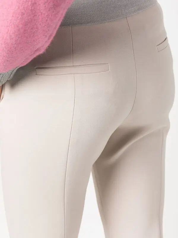 Peserico High-waisted Straight-leg Trousers - Neutrals