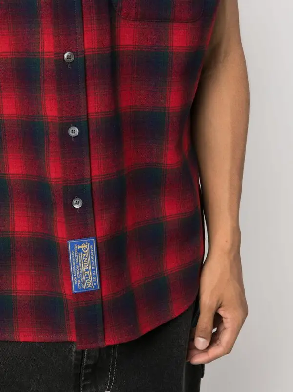 MAISON MARGIELA X Pendleton Checked Sleeveless Shirt