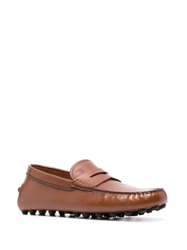 TOD'S Gommino Bubble Leather Driving Moccasins