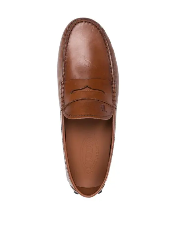TOD'S Gommino Bubble Leather Driving Moccasins