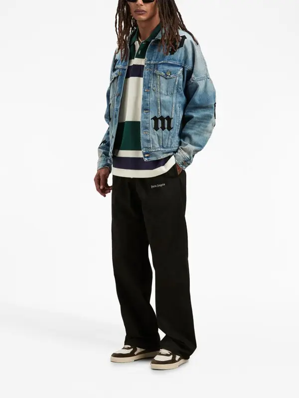 Palm Angels Logo-print Drawstring Track Pants - Black