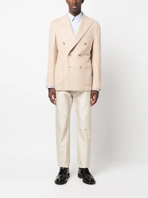 Gabo Napoli Double-breasted Camel-hair Blazer