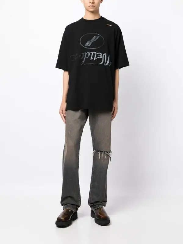 We11Done Logo-print Cotton T-shirt