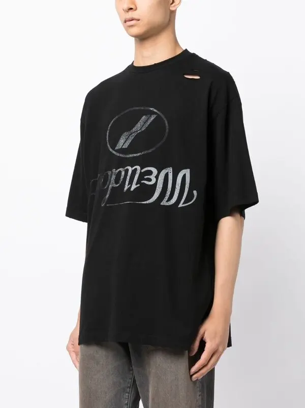 We11Done Logo-print Cotton T-shirt