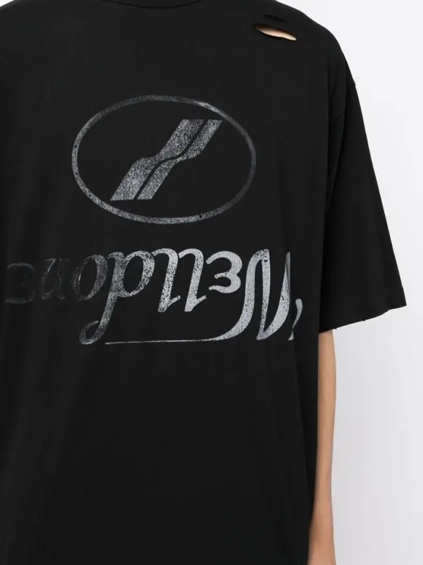 We11Done Logo-print Cotton T-shirt
