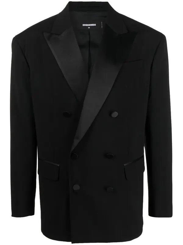 Dsquared2 Double-breasted Silk-lapels Blazer