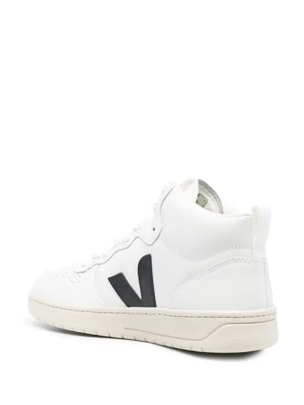 VEJA V-15 High-top Sneakers - White