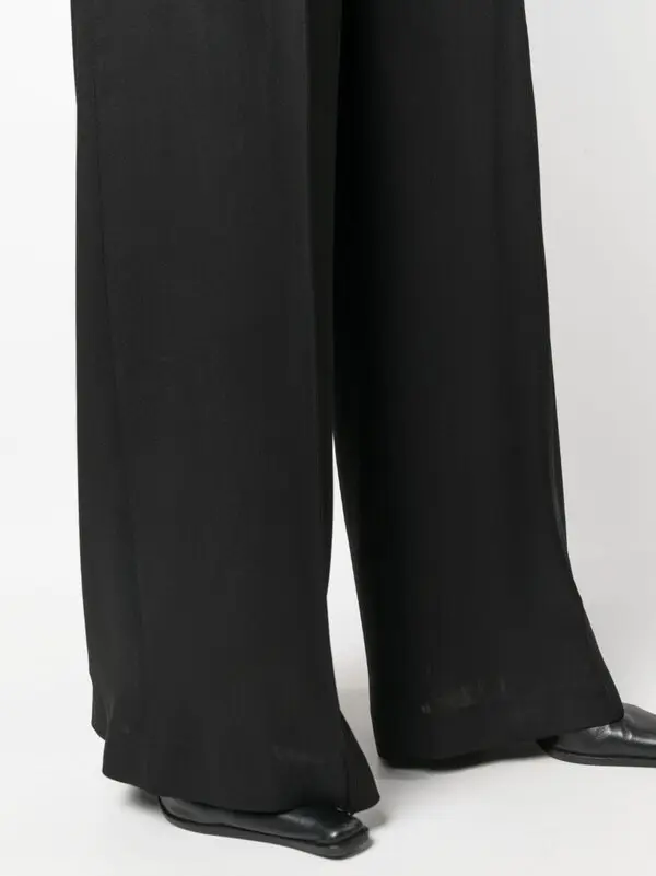 Acne Studios High-waisted Wool-cotton Palazzo Pants