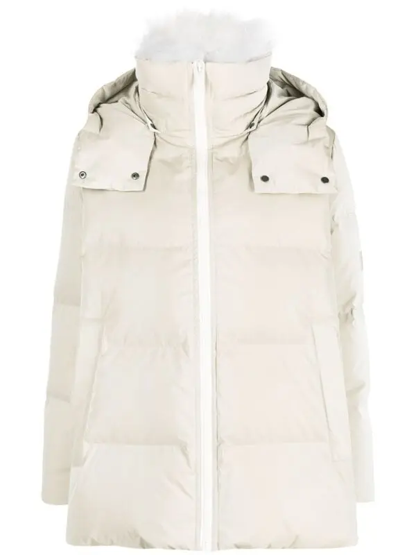 YVES SALOMON Hooded Quilted Down Coat