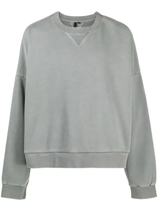 ENTIRE STUDIOS Mélange-effect Cotton Sweatshirt - Grey