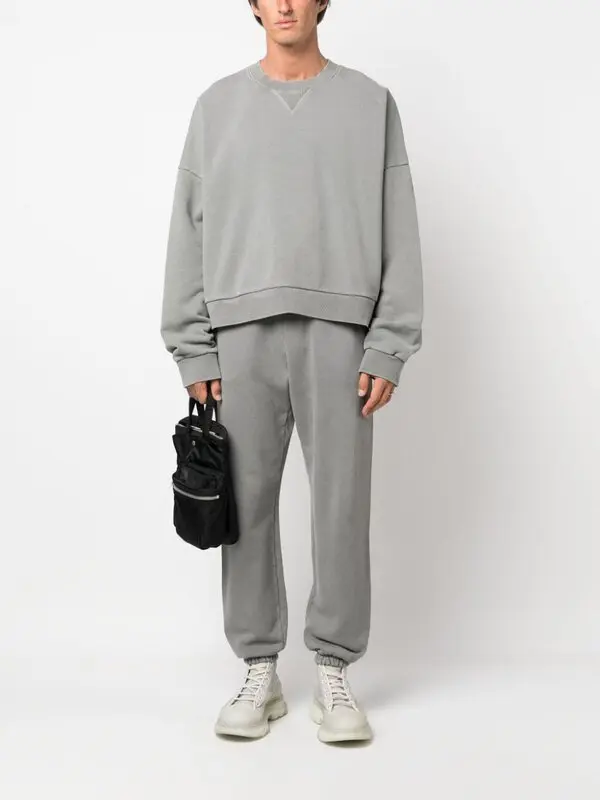 ENTIRE STUDIOS Mélange-effect Cotton Sweatshirt - Grey