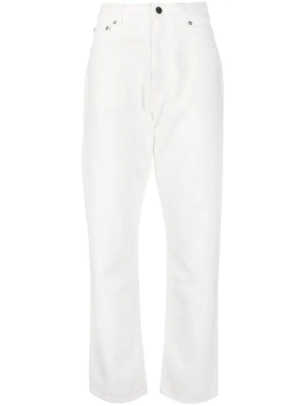Loulou De Saison Wular High-rise Straight-leg Jeans - White