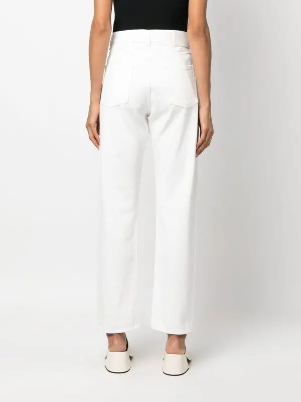 Loulou De Saison Wular High-rise Straight-leg Jeans - White