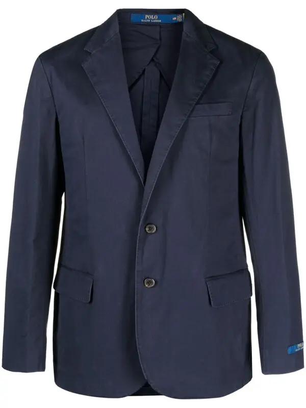 Polo Ralph Lauren Single-breasted Logo-patch Blazer