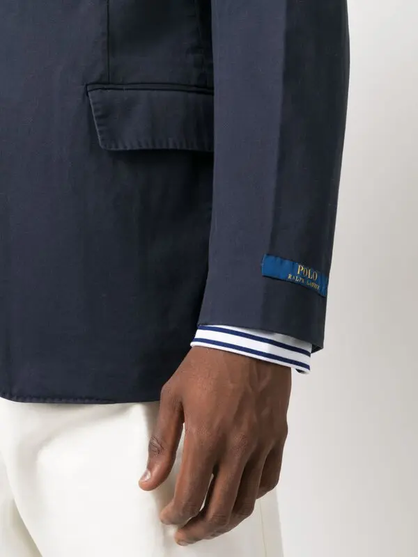 Polo Ralph Lauren Single-breasted Logo-patch Blazer