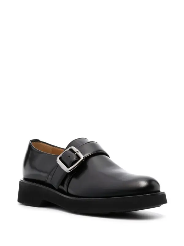 Church's Buckled Polished-leather Loafers
