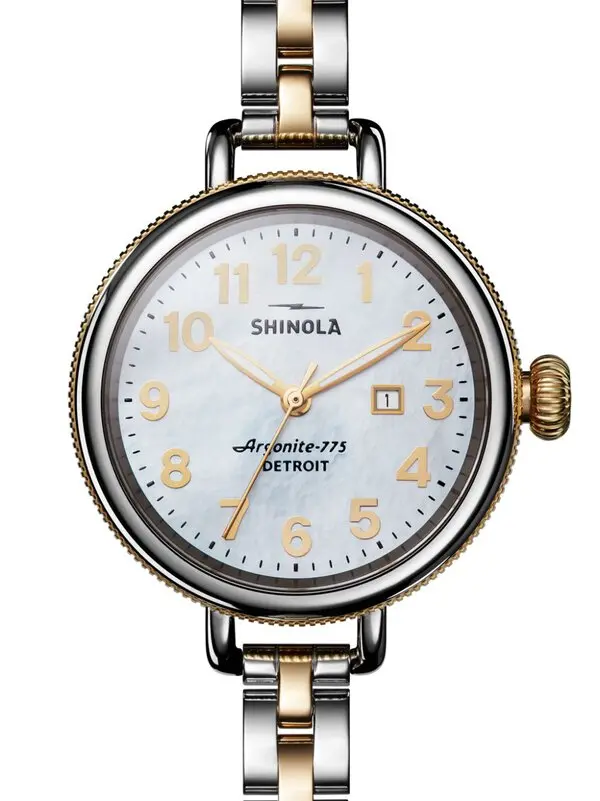 Shinola Birdy 3hd 34mm Watch - White