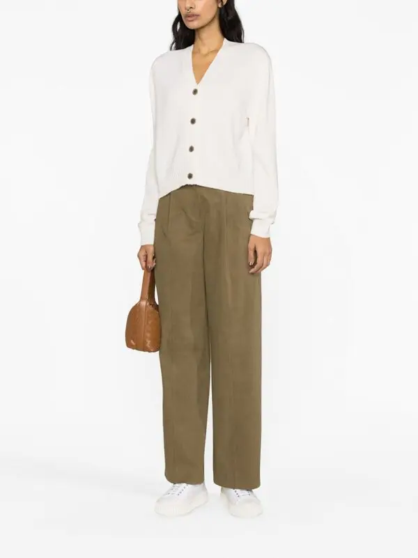 LISA YANG Marion V-neck Cardigan - White