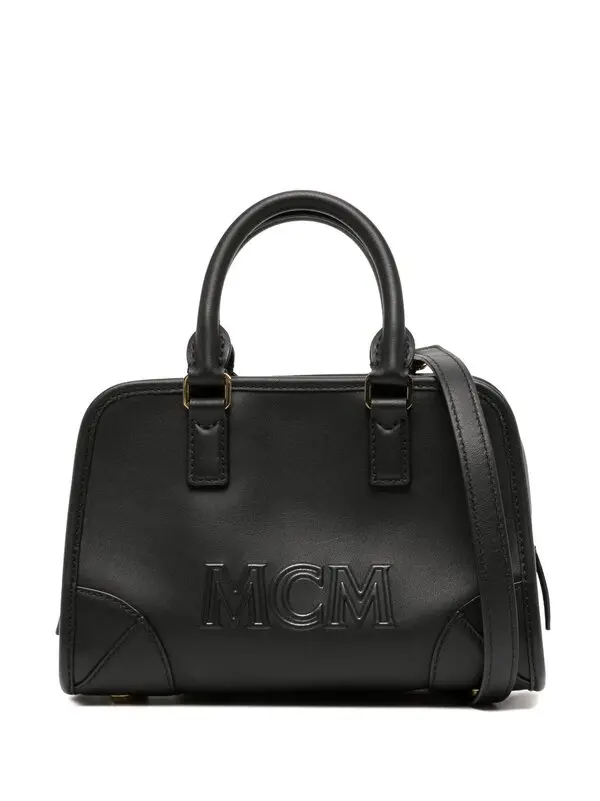Mcm Mini Aren Embossed Leather Bag