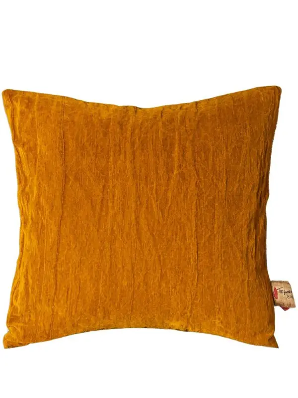 THE HOUSE OF LYRIA Lonicera Velvet Cushion - Yellow