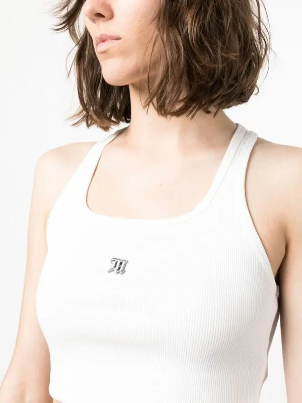 MISBHV Logo-embroidered Top - White