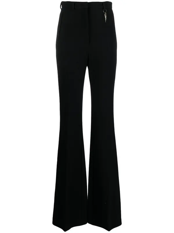 Roberto Cavalli High-waist Flared Wool Trousers