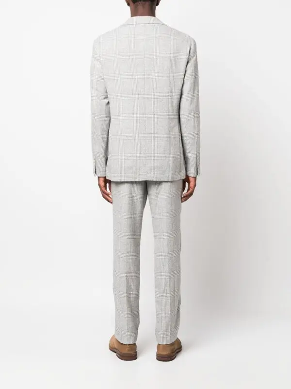 Brunello Cucinelli Single-breasted Checked Suit