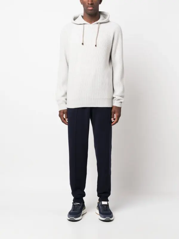 Brunello Cucinelli Drawstring Cotton Track Pants