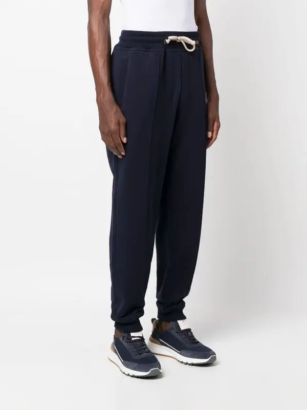 Brunello Cucinelli Drawstring Cotton Track Pants